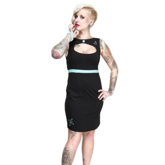 Sourpuss | Dresses | Sourpuss Clothing Black Out Of Orbit Dress Black ...